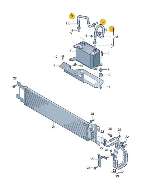 Радиатор АКПП кольцо резиновое VAG N90666003