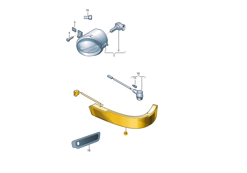 Поворотник на зеркале R 2007-->> VAG 7L6949102C