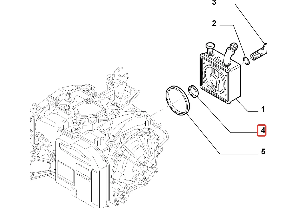 Кольцо уплотнительное АКПП Peugeot 227553