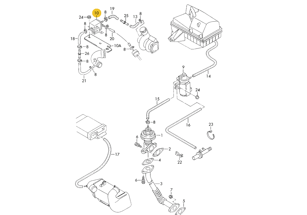 Клапан электромагнитный VAG 701906283