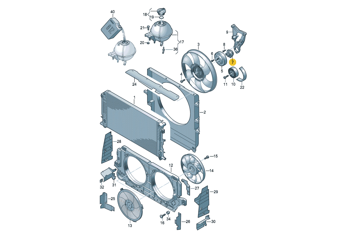 Подшипник вентилятора VAG 076121211
