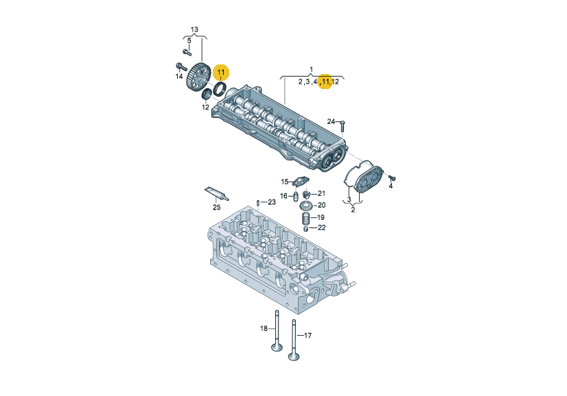 Сальник распредвала VAG 03L103085C